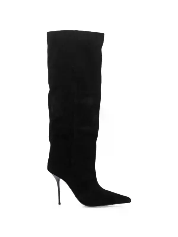 Jeffrey Campbell Suede Pointed-toe Boots - Black