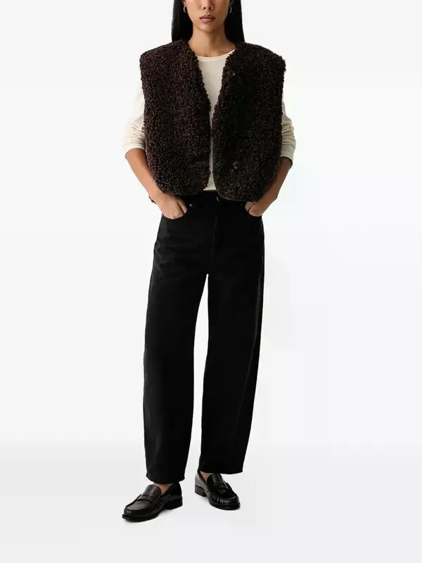 Marc O'polo Bouclé-texture Waistcoat - Brown