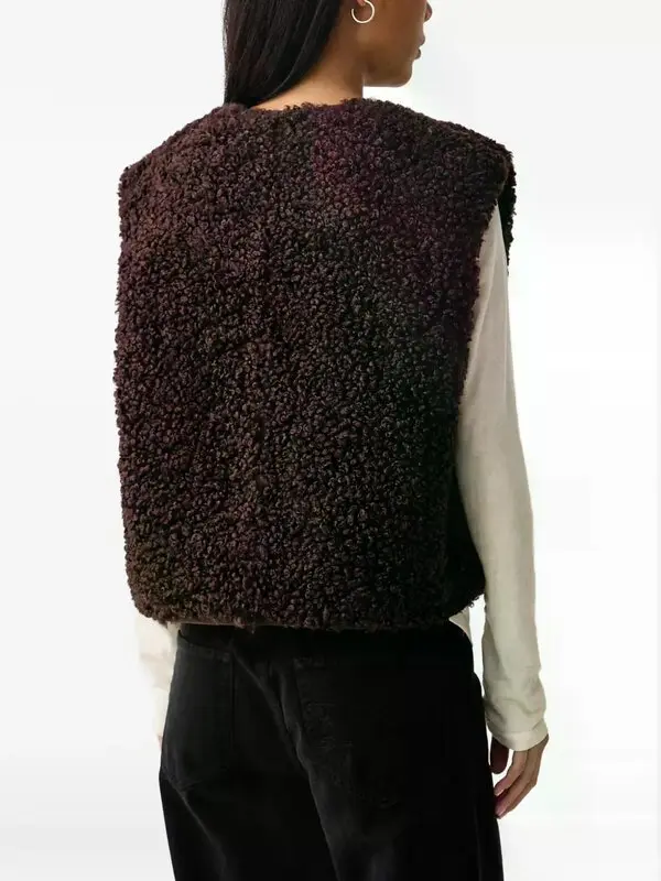 Marc O'polo Bouclé-texture Waistcoat - Brown