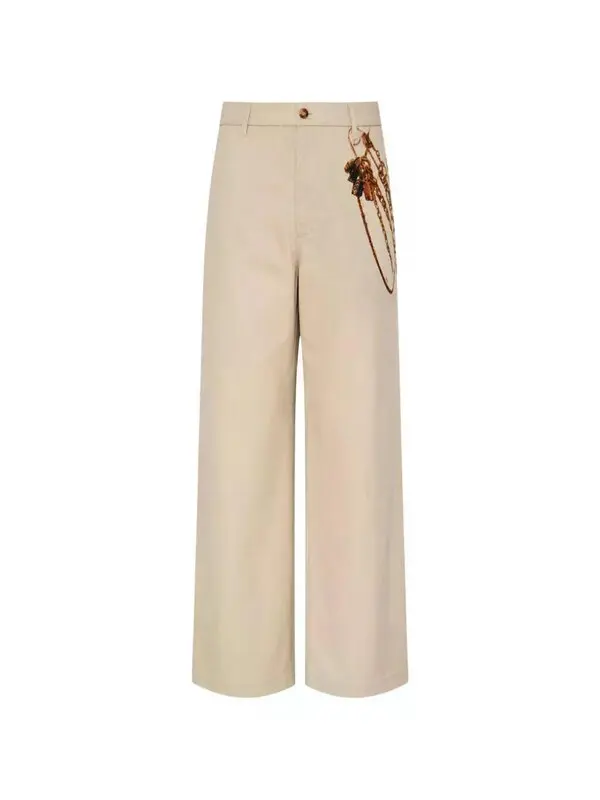 DOUBLET Trompe L'oeil Embroidered Trousers