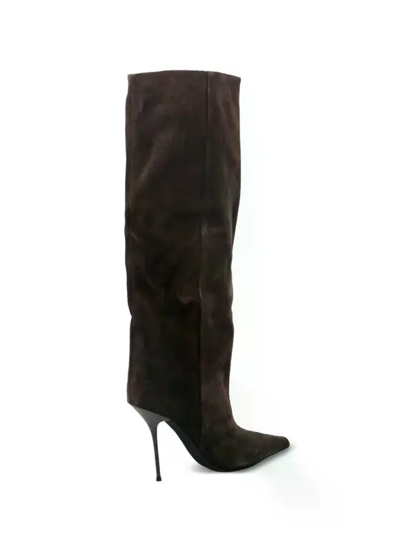 Jeffrey Campbell Suede Pointed-toe Knee-high Boots - Brown