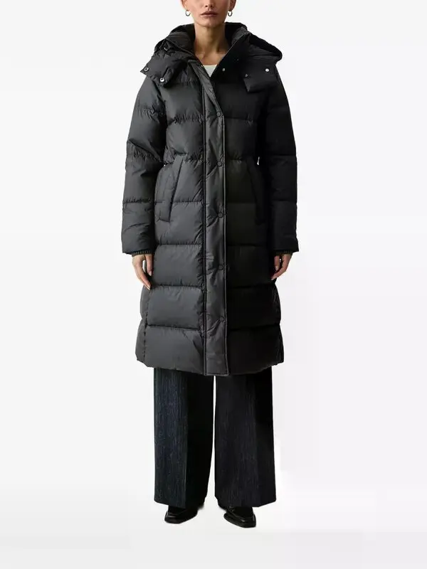 Marc O'polo Quilted Hooded Coat - Black