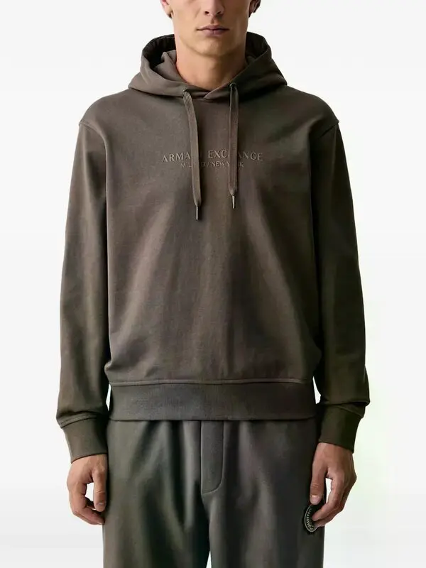 Armani Exchange Logo-print Drawstring Hoodie