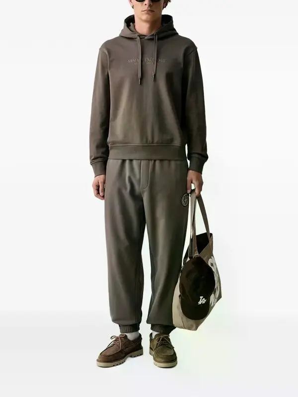 Armani Exchange Logo-print Drawstring Hoodie