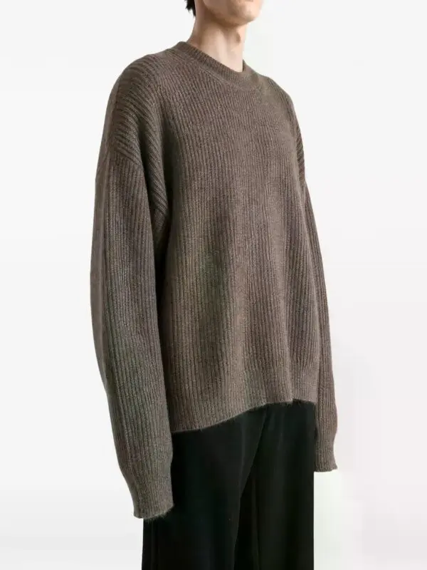 UMA WANG Ribbed-knit Crew-neck Sweater