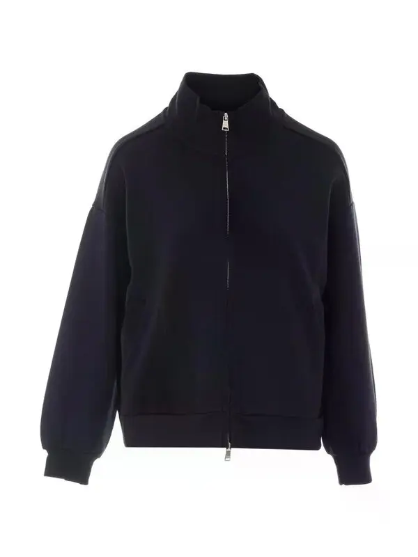 OWN Zip-up Embroidered Sweater