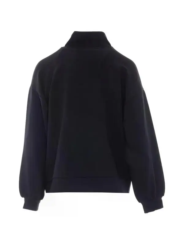 OWN Zip-up Embroidered Sweater