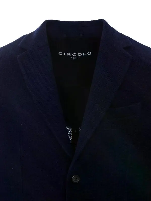 CIRCOLO 1901 Textured Single-breasted Jacket