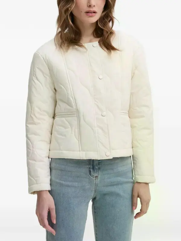 MORGAN Quilted Zip-up Jacket