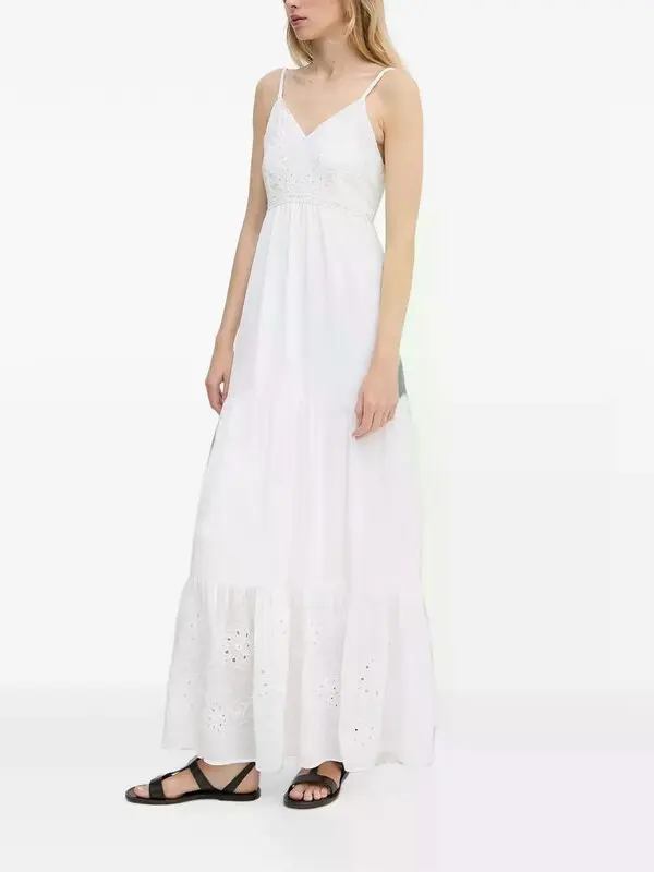 MORGAN Eyelet V-neck Dress