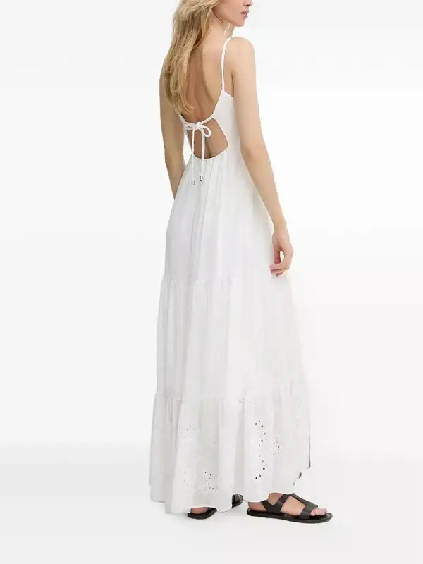 MORGAN Eyelet V-neck Dress