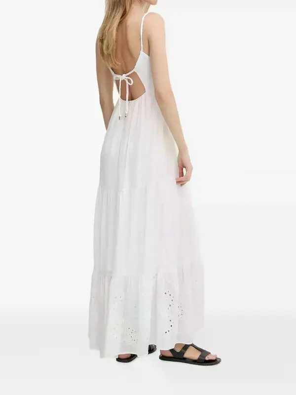MORGAN Eyelet V-neck Dress