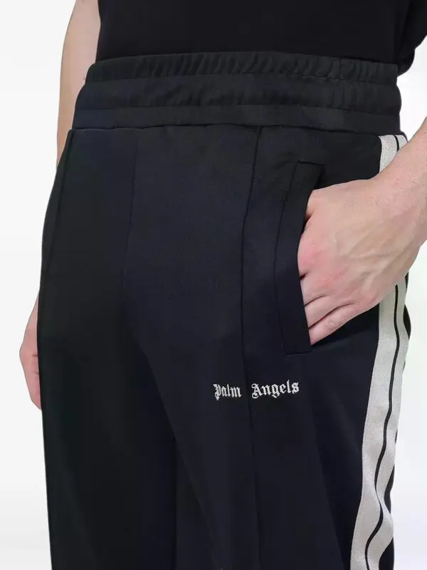 Palm Angels Logo-embroidered Side-stripe Track Pants