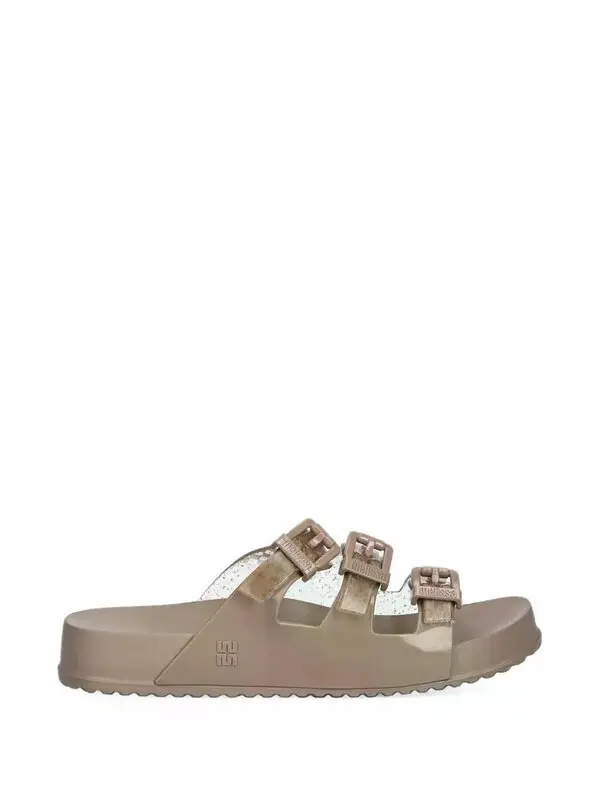 Melissa Cozy Buckle-fastening Glitter-effect Slides