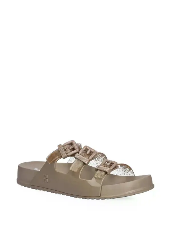 Melissa Cozy Buckle-fastening Glitter-effect Slides