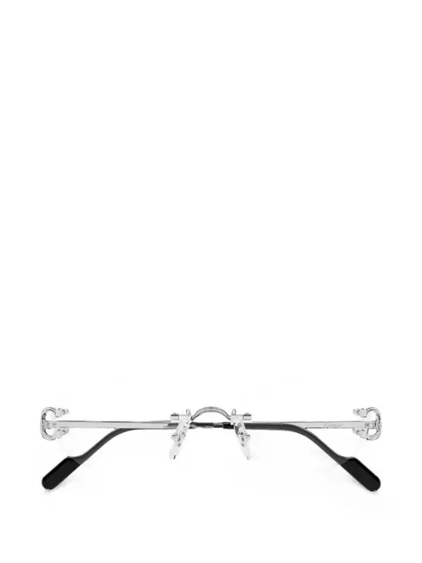 Cartier Rimless Oval-frame Glasses