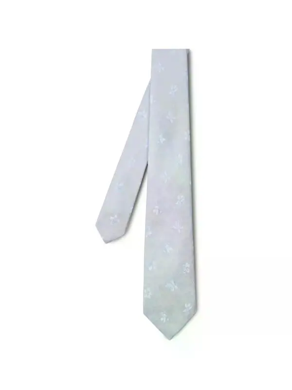 Paul Smith Light Tonal-floral Silk Tie