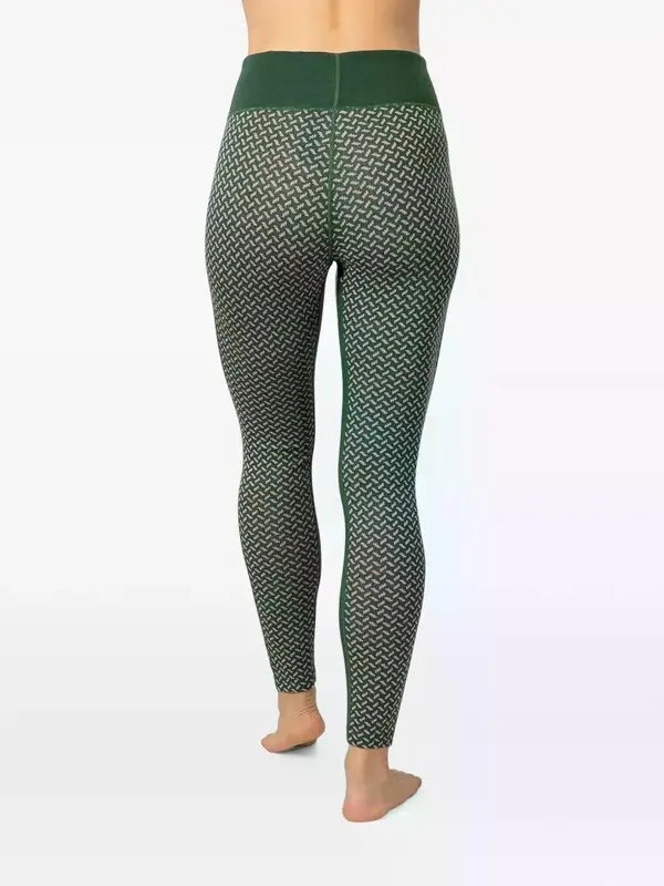 Kari Traa Pattern-mixed Panelled Base Layer Leggings