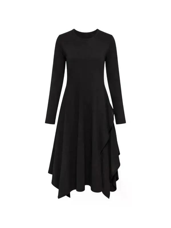 Yohji Yamamoto Asymmetric Draped Midi Dress