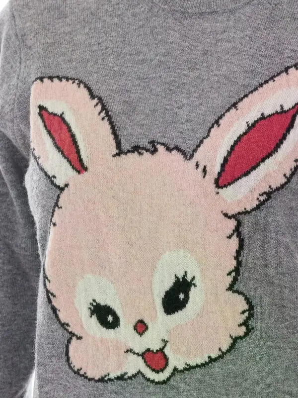 Essentiel Antwerp Rabbit-intarsia Sweater - Grey