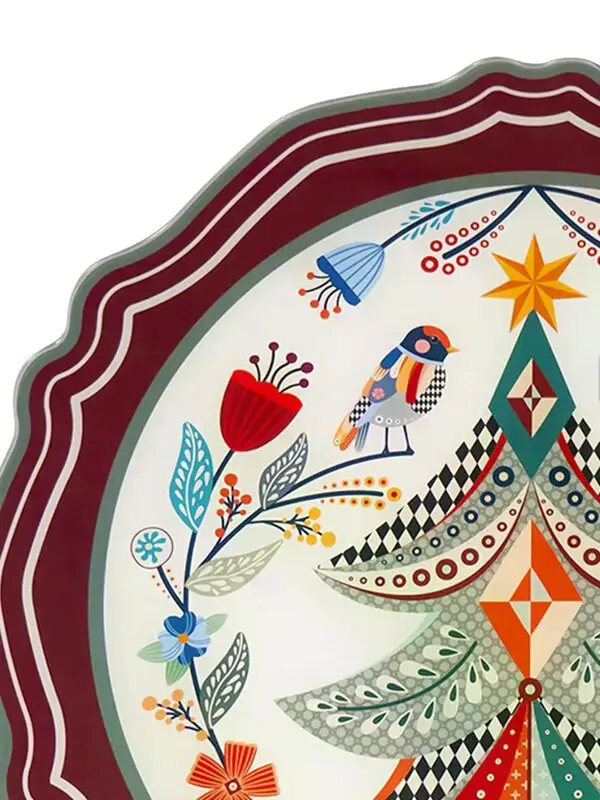 VESTA Christmas Tree Scalloped-edge Plates