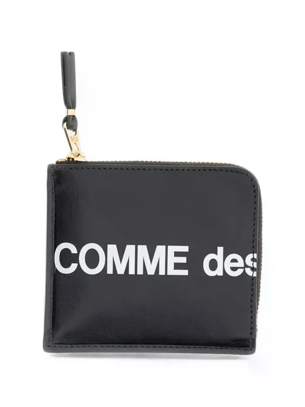 Play Comme Des Garcon Logo-print Leather Coin Purse