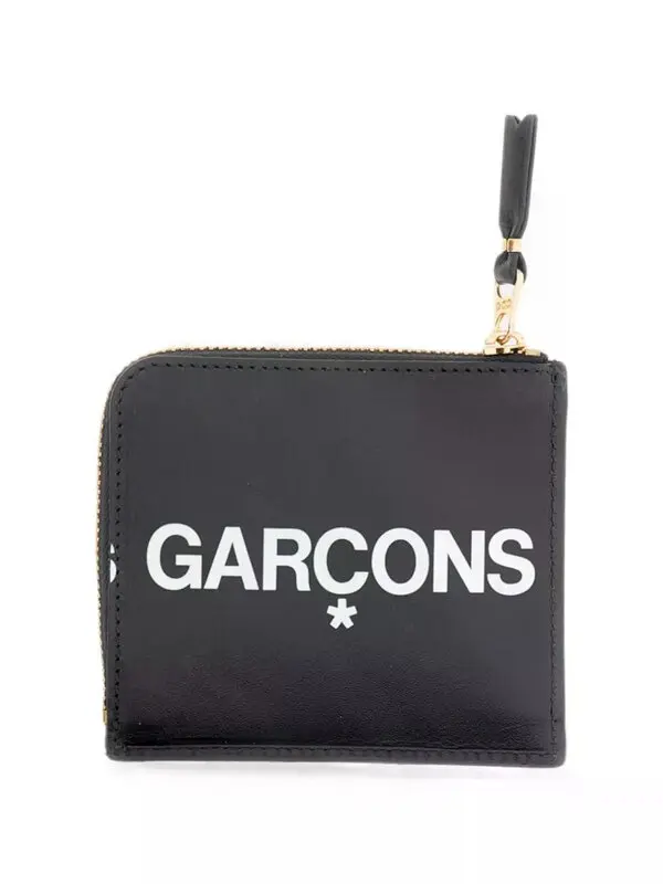 Play Comme Des Garcon Logo-print Leather Coin Purse