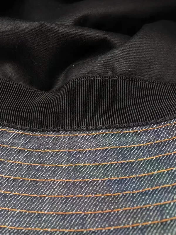 Prada 2010s Triangle-logo Denim Bucket Hat