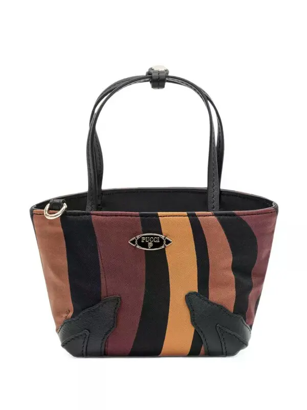Emilio Pucci Silk-twill Palio Bag - Black