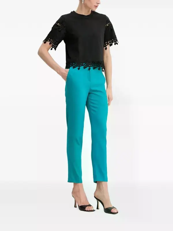 MORGAN Button-fastening Cropped Trousers