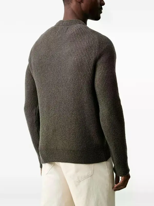 Marc O'polo Ribbed-knit Raglan-sleeve Sweater
