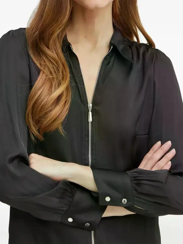 MORGAN Zip-up Long-sleeve Shirt