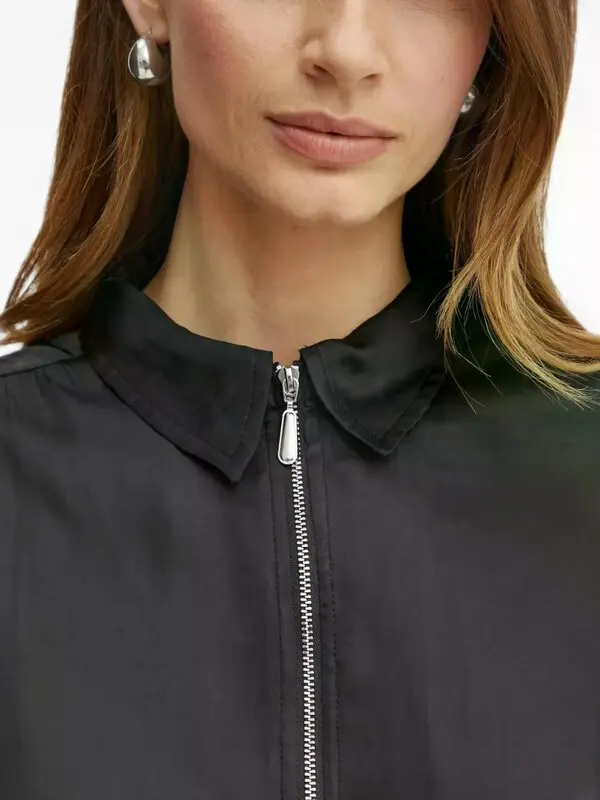 MORGAN Zip-up Long-sleeve Shirt