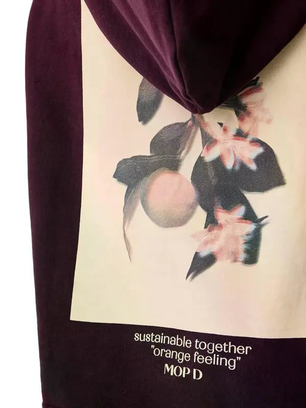 Marc O'polo Graphic-print Cropped Hoodie