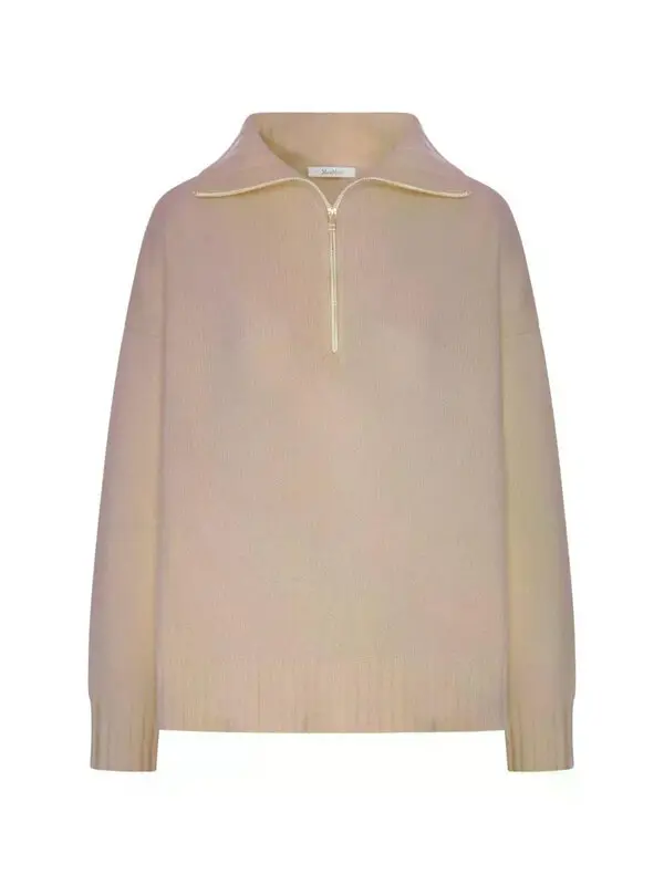 Max Mara Half-zip Wool Sweater