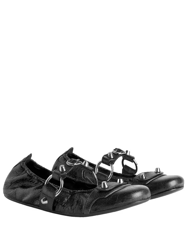 Balenciaga Arena Leather City Ballet Flats