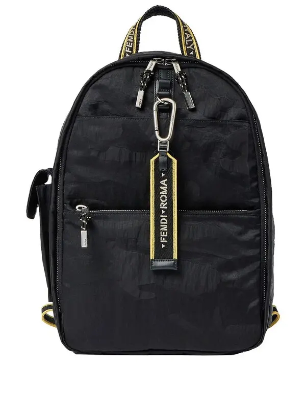 Fendi Climb Backpack In Nylon Patchwork
