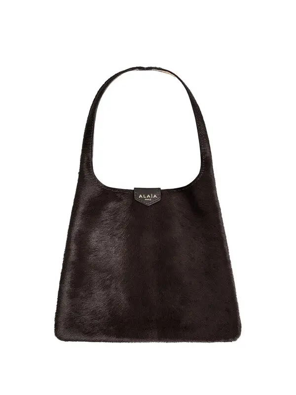 Alaïa Mini Borsa Hobo In Cavallino Chocolat