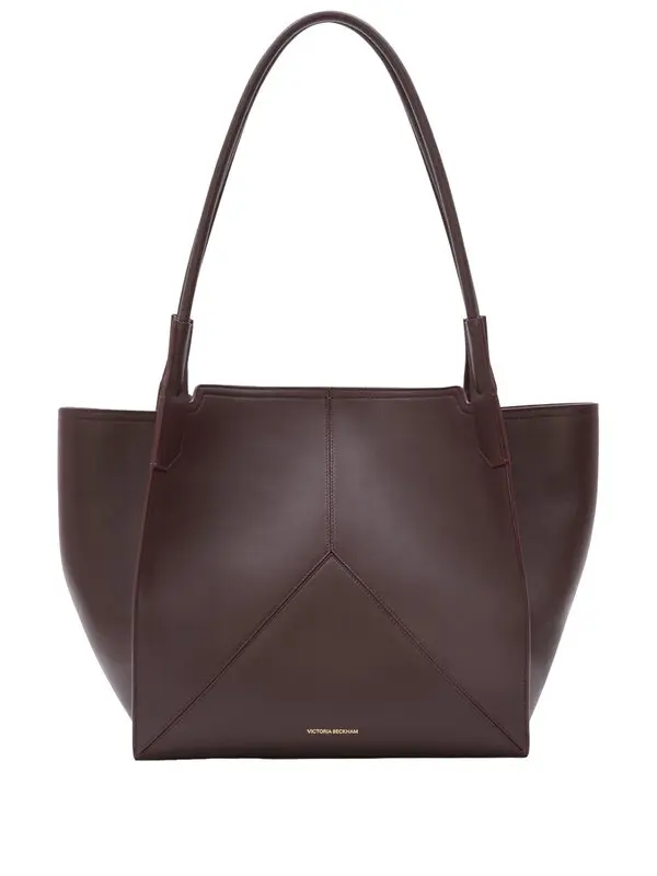 Victoria Beckham Coffee Liqueur Leather Tote Bag