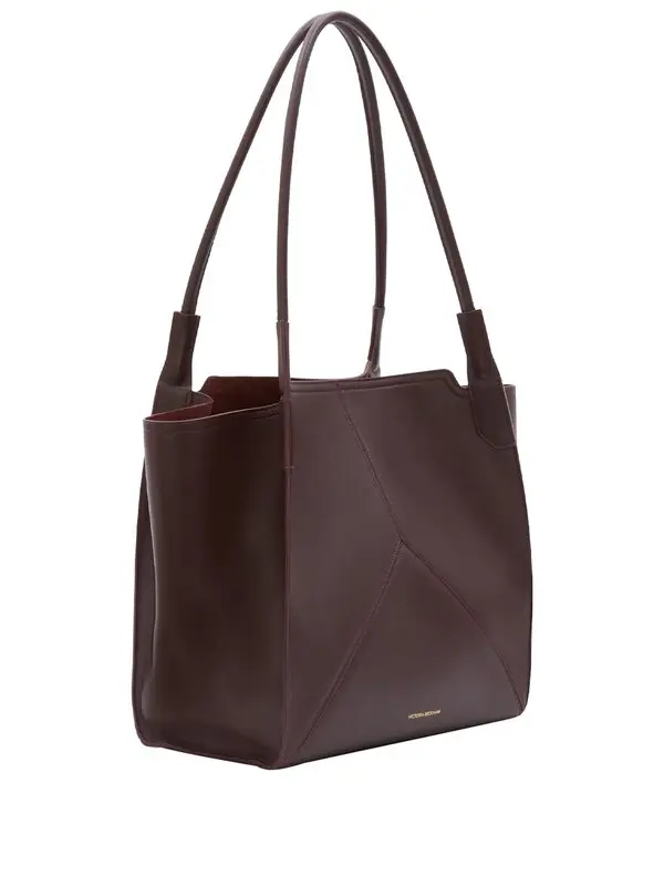 Victoria Beckham Coffee Liqueur Leather Tote Bag