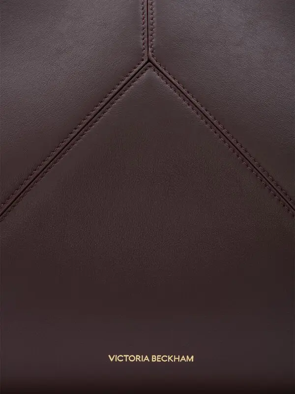 Victoria Beckham Coffee Liqueur Leather Tote Bag