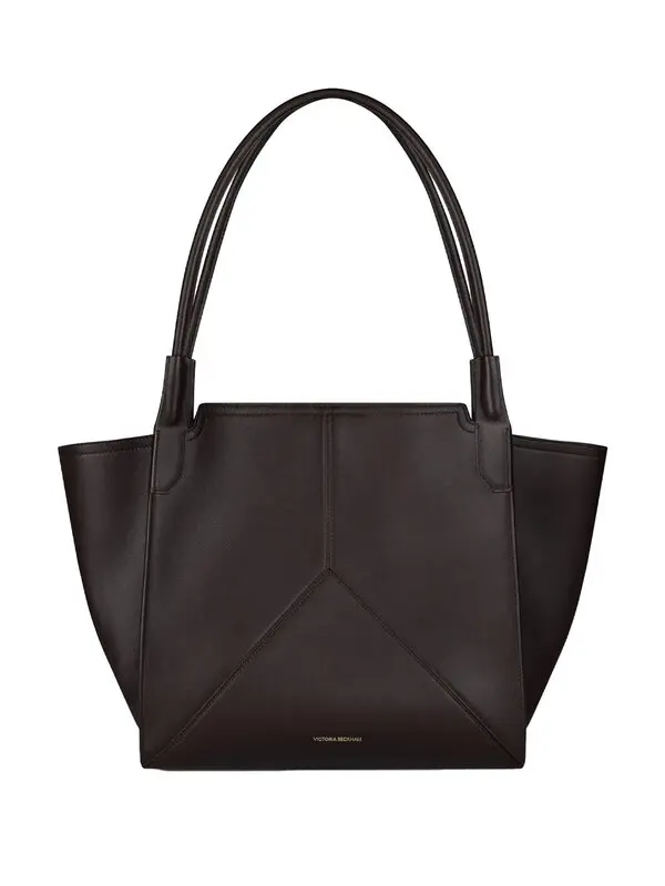 Victoria Beckham Tote Bag In Soft Leather - Brown