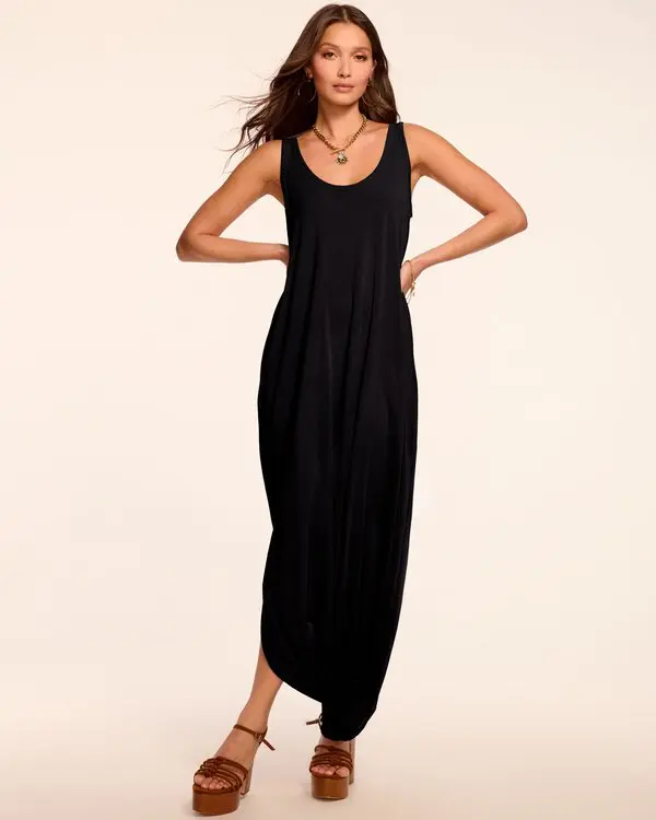 Ramy Brook Ellison Knit Scoop Neck Midi Dress