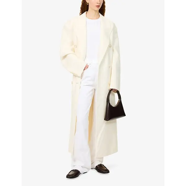 THE FRANKIE SHOP Gaia Double-breasted Wool-blend Coat