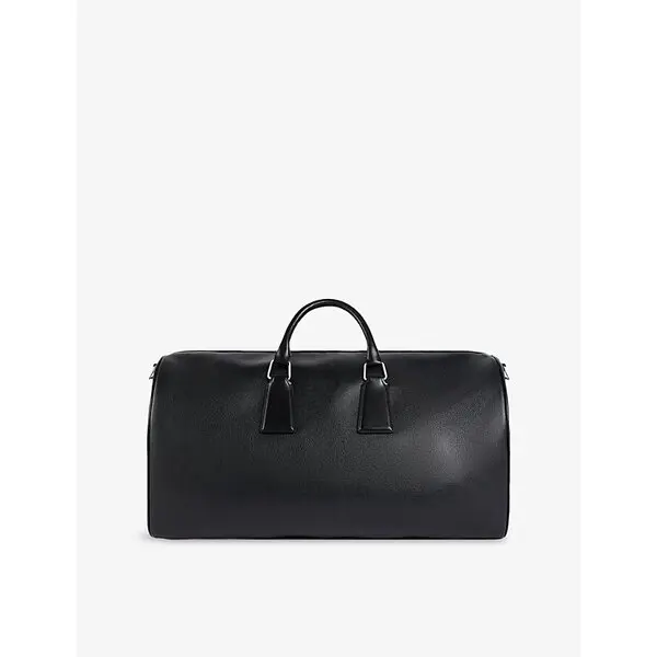 Sandro Brand-tab Leather Weekend Bag