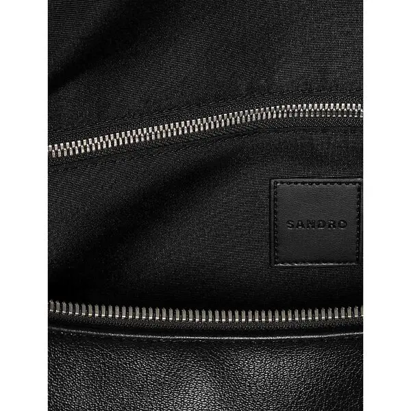 Sandro Brand-tab Leather Weekend Bag