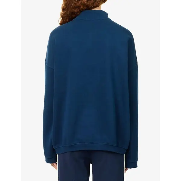 SISTERS & SEEKERS Carolyn Quarter-zip Cotton-blend Jumper