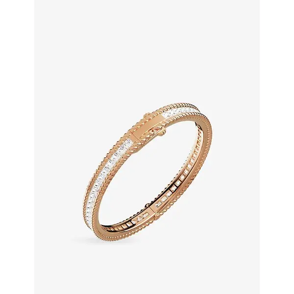 APM MONACO Cordage Alloy And Cubic Zirconia Bangle