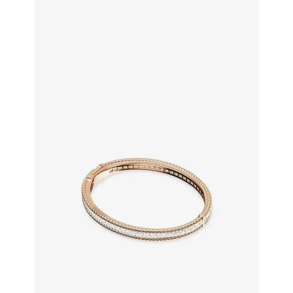 APM MONACO Cordage Alloy And Cubic Zirconia Bangle