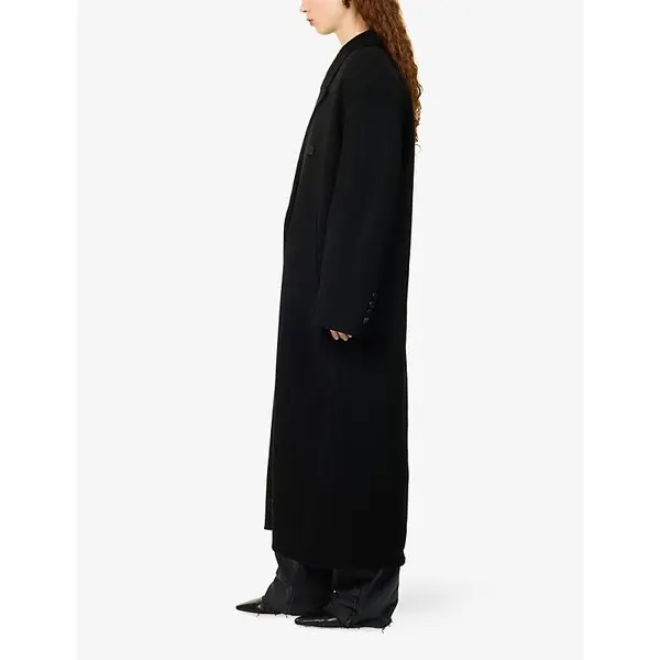 THE FRANKIE SHOP Gaia Double-breasted Wool-blend Coat